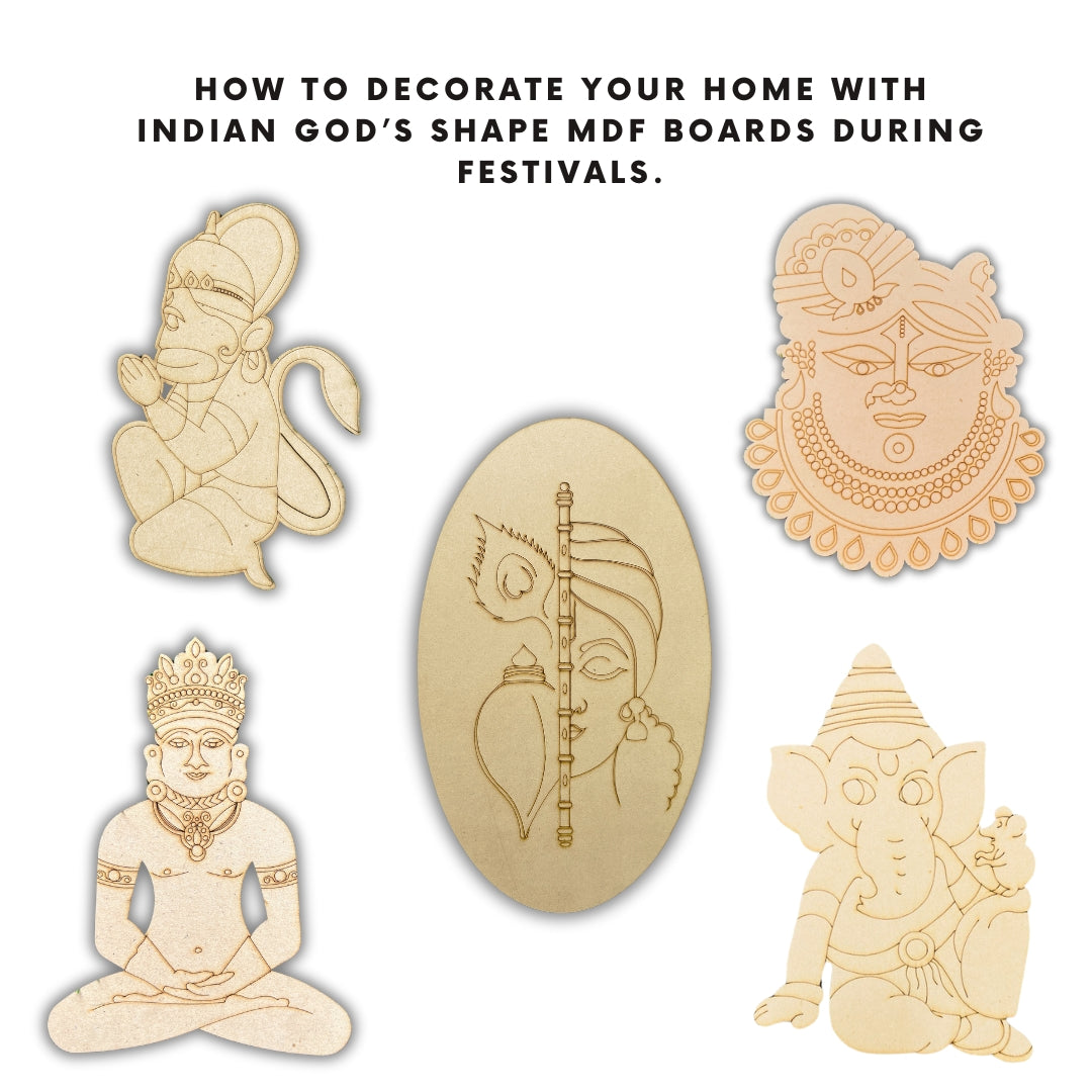 How to Decorate Your Home with Indian God’s Shape MDF Boards During Fe ...