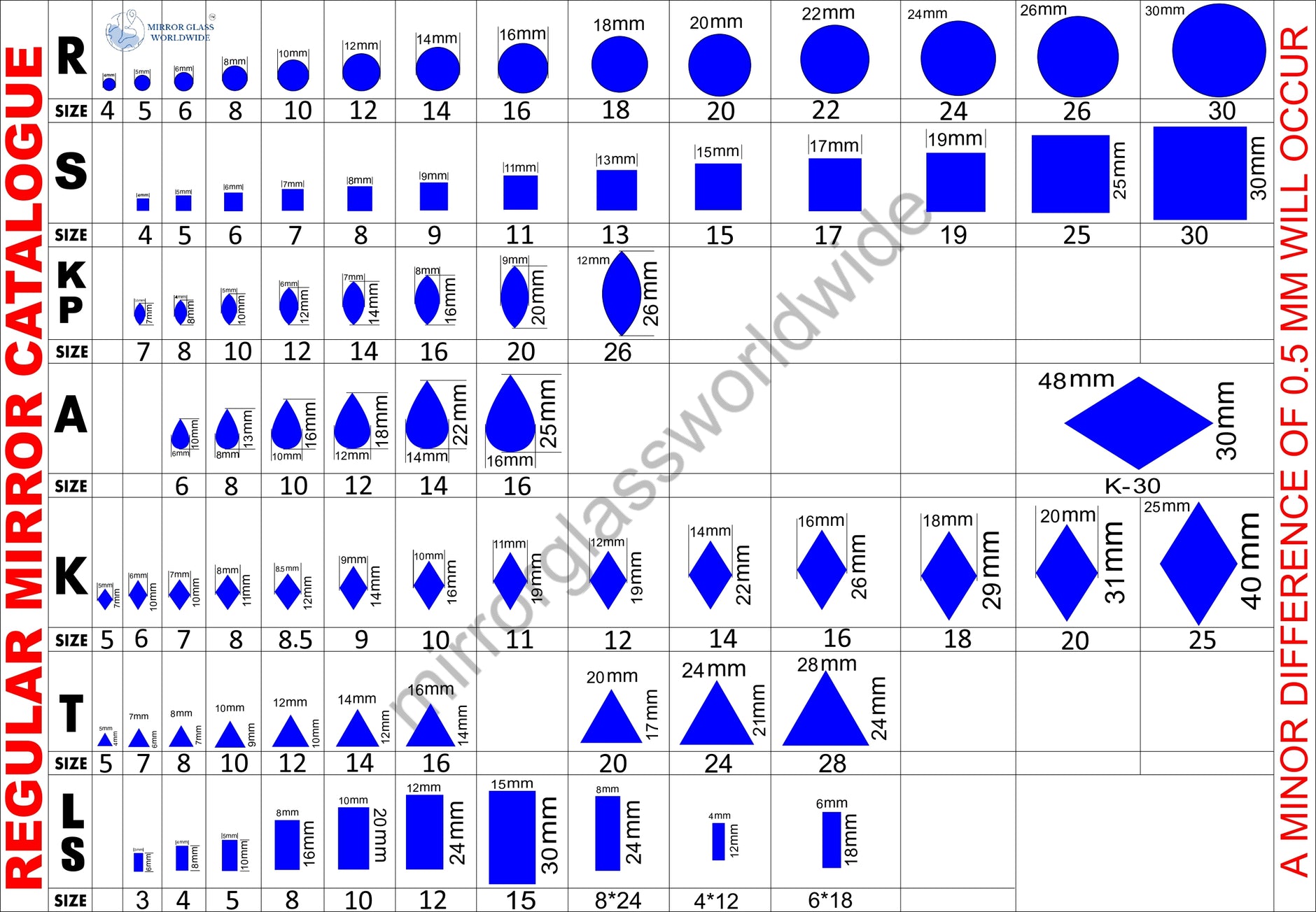 MDF Plain board for Lippan Art – Mirror Glass World Wide